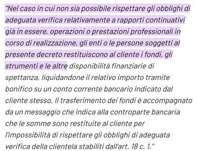adeguata verifica bancaria per aggiornamento documenti - Forum di ...
